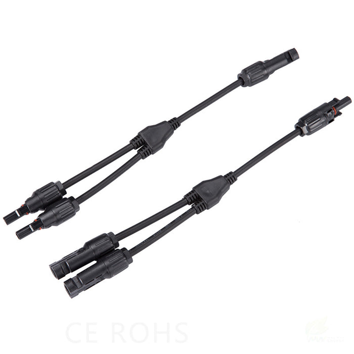 1 Pair Solar MC4 Y Parallel Branch Connector